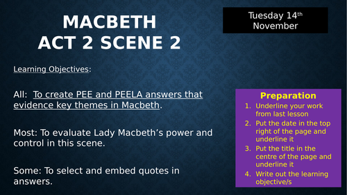 Lessons for each act and scene of Macbeth | Teaching Resources
