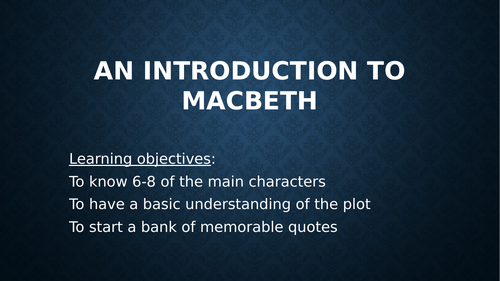 Lessons for each act and scene of Macbeth | Teaching Resources