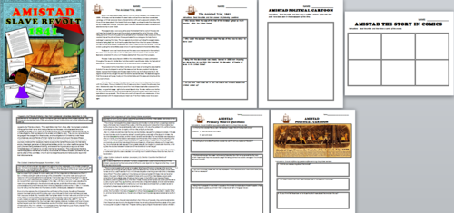 Amistad Slave Revolt and Trial with John Quincy Adams | Teaching Resources