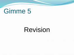 Gimme 5 Revision Game GCSE Business Studies | Teaching Resources