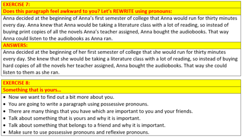 PRONOUN TYPES: 15 WORKSHEETS WITH ANSWERS | Teaching Resources