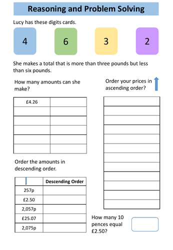 Money : Year 4 - White Rose Maths | Teaching Resources