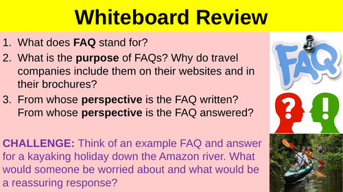 KS3 Travel Writing 9 lesson unit - Introducing writing skills for GCSE ...
