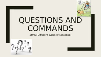 Questions and Commands Presentation and Worksheets | Teaching Resources