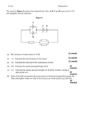 Homework pack for electricity 3.5.1.4 | Teaching Resources