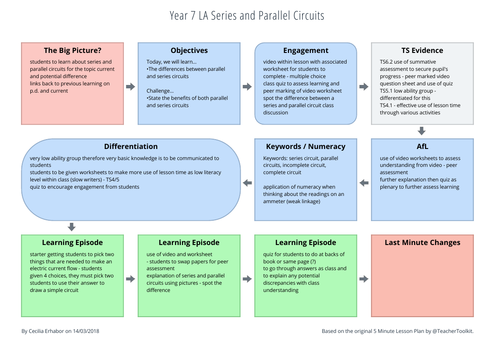 KS3 Series and Parallel Circuits with integrated quiz [Including Lesson ...