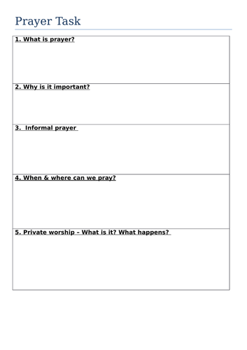 Prayer - Christian Practices GCSE AQA | Teaching Resources Prayer - Christian Practices GCSE AQA | Teaching Resources