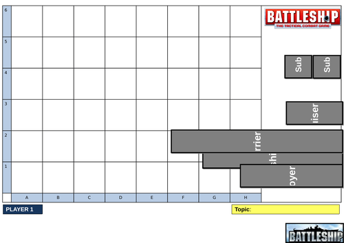Battleships revision game - any subject | Teaching Resources