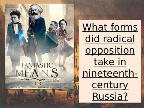 AQA A-Level Tsarist & Communist Russia Lesson 18 (Radical Opposition ...