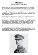 Exposure - GCSE Poetry revision notes (Power and Conflict anthology ...