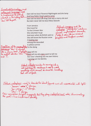 Checking Out Me History - GCSE Poetry revision notes (Power and ... Checking Out Me History - GCSE Poetry revision notes (Power and ...