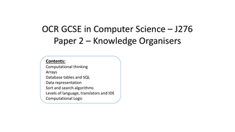 J276 OCR Computer Science Paper 2 Revision - Knowledge Organisers | Teaching Resources