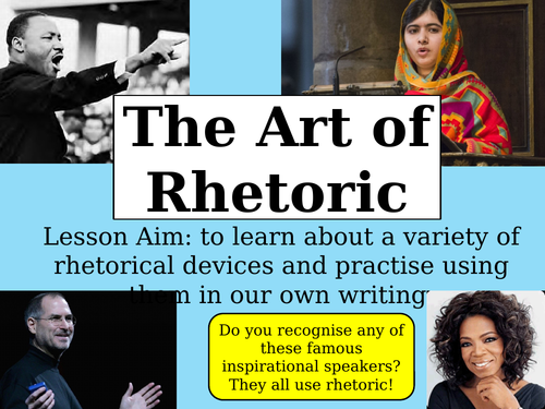 Successful KS3 Interview Lesson - The Art of Rhetoric | Teaching Resources