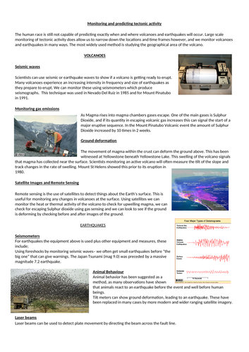 The Challenge of Natural Hazards AQA 1-9 course (Scheme of learning ...