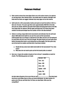 Petersen capture recapture worksheet | Teaching Resources