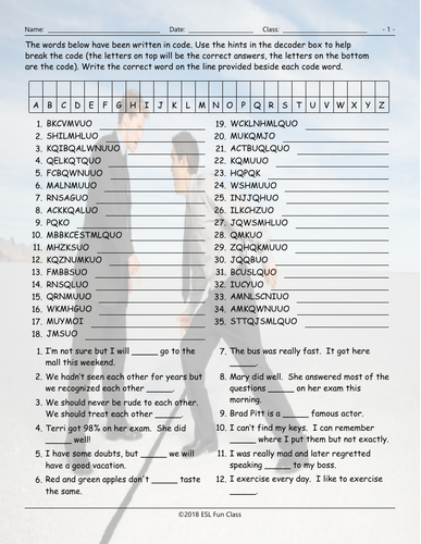 Adverbs Decoder Box Worksheet | Teaching Resources