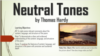Neutral Tones - Thomas Hardy - Love/Relationships Poetry | Teaching ...