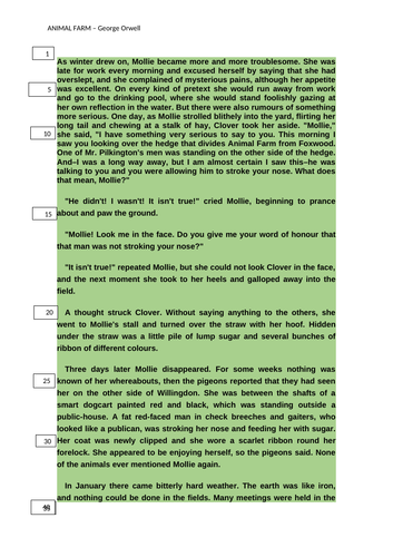 mini mock paper 1 - questions 1 - 3 GCSE English Language | Teaching ...