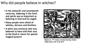 Why did people believe in witchcraft in the Seventeenth Century ...
