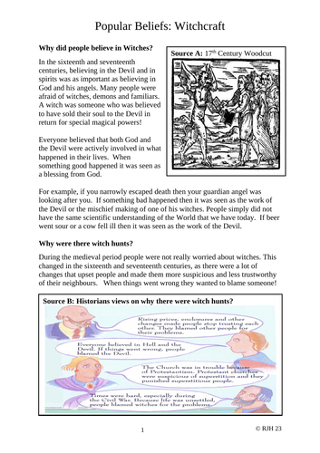 Why did people believe in witchcraft in the Seventeenth Century ...