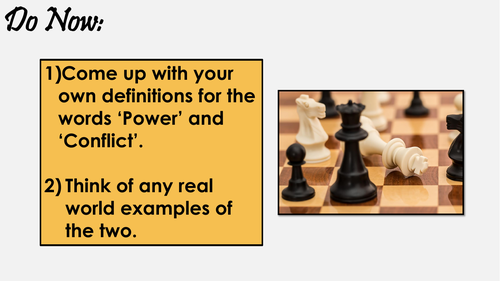 Power & Conflict Poetry Revision | Teaching Resources