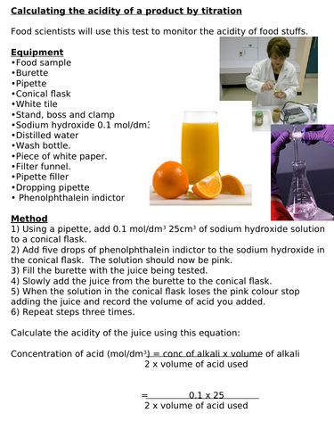 Titrations | Teaching Resources