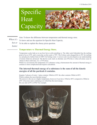 Specific Heat Capacity and Why the cheese in a pizza burns your mouth ...