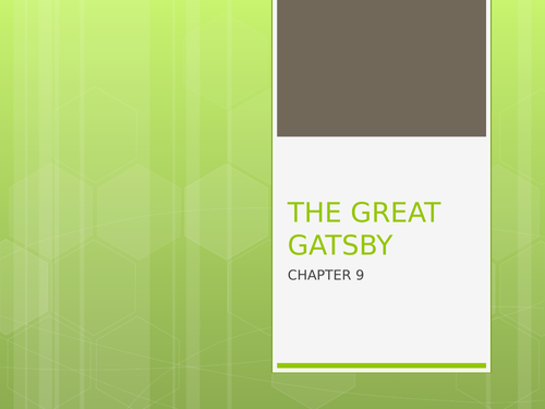 The Great Gatsby | Teaching Resources