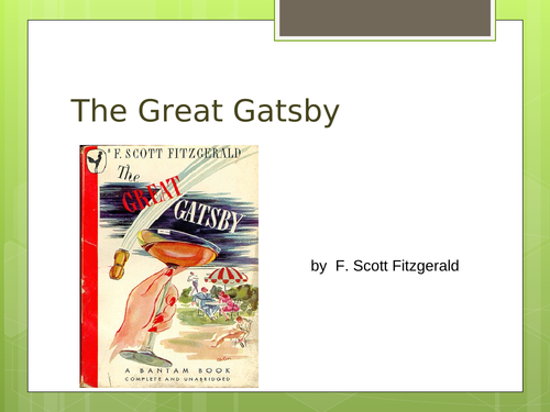 The Great Gatsby | Teaching Resources
