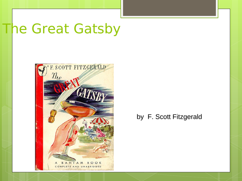 The Great Gatsby | Teaching Resources