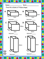 Volume Worksheets | Teaching Resources