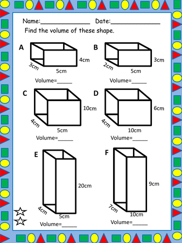 Volume Worksheets | Teaching Resources