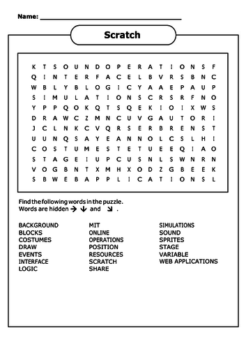 Programming Wordsearch | Teaching Resources Programming Wordsearch | Teaching Resources