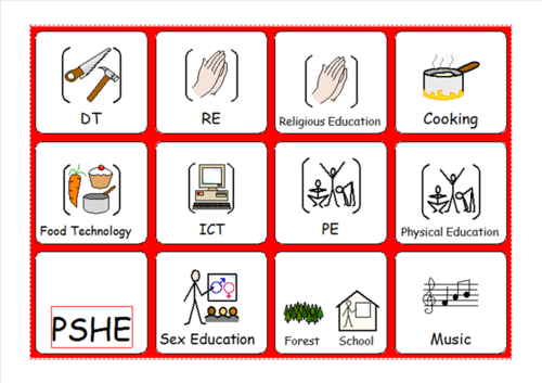 Now and Next Board - Complete with Timetable Lesson Symbols - SEN ...