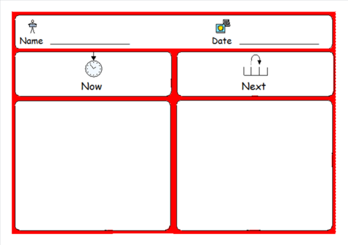 Now and Next Board - Complete with Timetable Lesson Symbols - SEN ...