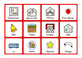 Symbols for Lessons and School Activities for Timetables and Structure ...