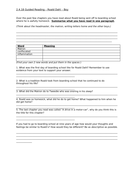 Roald Dahl Boy Comprehension Differentiated chapters 10-15 | Teaching ...