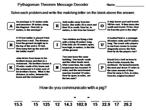 Geometry Message Decoder Bundle | Teaching Resources