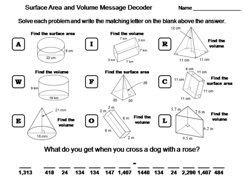 Geometry Message Decoder Bundle | Teaching Resources