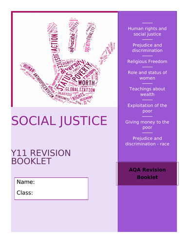 GCSE AQA RE Religion, Human Rights and Social Justice Revision and ...