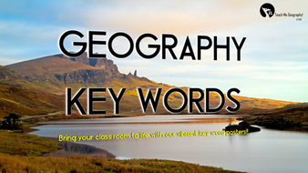 GCSE Geography Key Word Posters - Updated for 2018!! | Teaching Resources