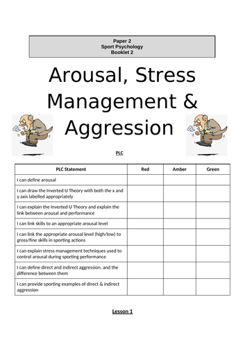 AQA GCSE PE: Paper 2: Sport Psychology- Arousal, Stress Management ...
