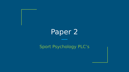 AQA GCSE PE: Paper 2: Sport Psychology REVISION CARDS | Teaching Resources