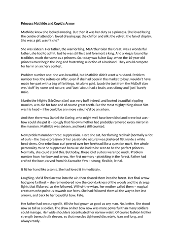 Original Short Story Based on a Feminist Fairy Tale | Teaching Resources