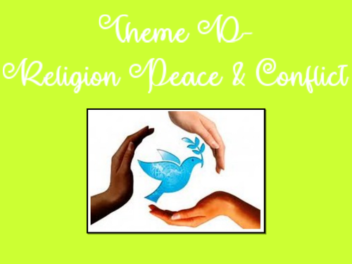 Paper 2: Theme D: Religion, Peace and Conflict | Teaching Resources