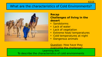 What are the characteristics of cold environments? | Teaching Resources