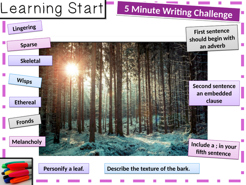 Writing Revision: 5 Min Writing Challenges | Teaching Resources