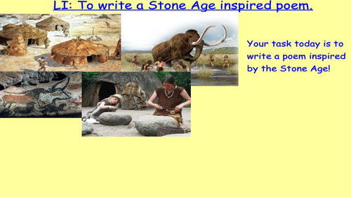 Poetry linked to Stone Age (2 week unit) | Teaching Resources