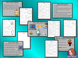 Scientists and Inventors - Steve Jobs PowerPoint and Worksheets ...