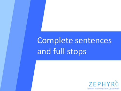 Full stops - lesson & worksheets | Teaching Resources